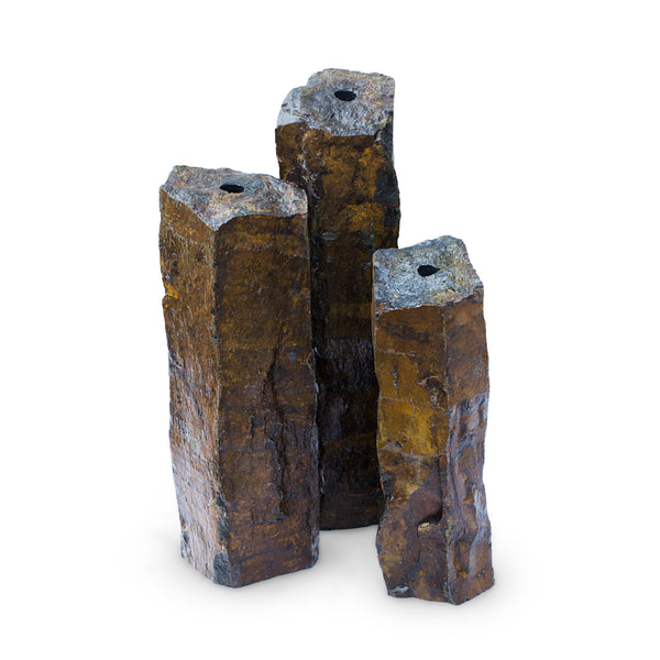 Natural Mongolian Basalt Columns Set Of 3 – The Gardens Nursery