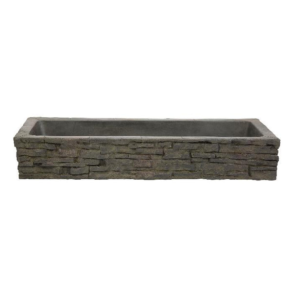Stacked Slate Wall Topper Straight Quad-Spill – The Gardens Nursery