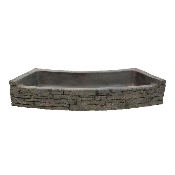 Stacked Slate Wall Topper Curved Rear-Spill – The Gardens Nursery