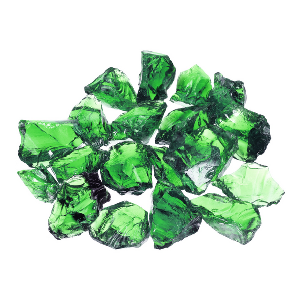 Dark Green Glass Rocks – The Gardens Nursery